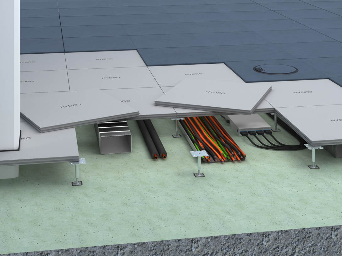 HYDRO | Dry Hollow Floor for Areas with Increased Exposure to Water