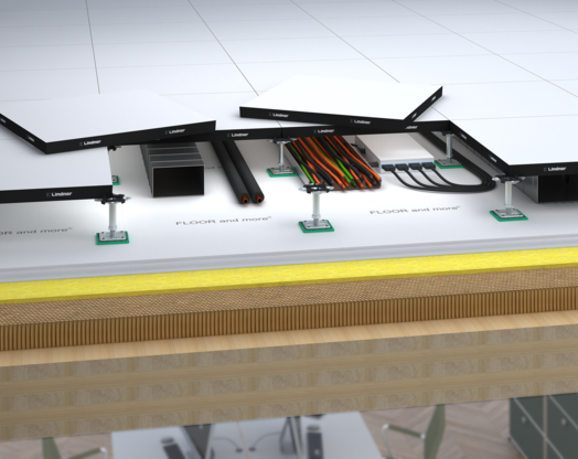 NORTEC power | Raised floor for heavy-duty areas