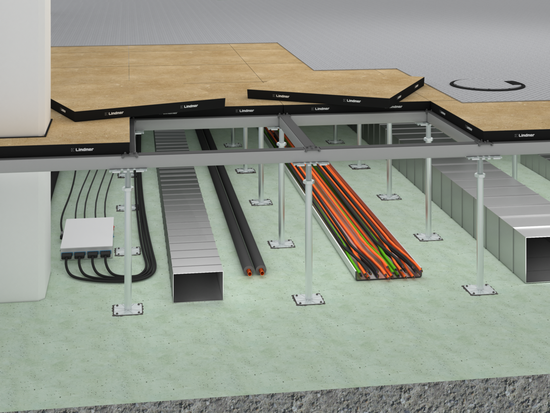 LIGNA power | Raised Floor for Heavy-Duty Areas