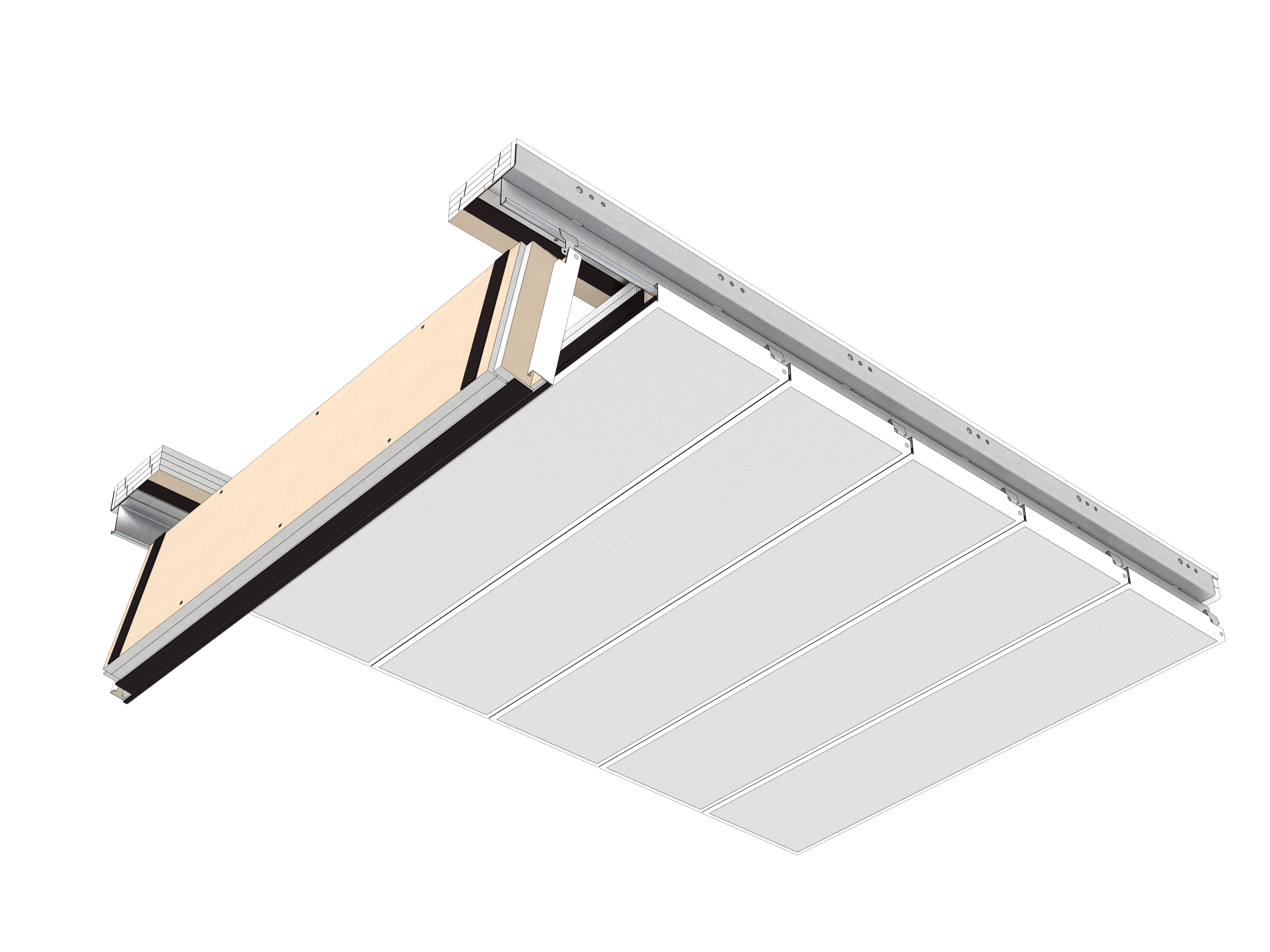 EI90-VKF Hook-On-Swing-Down-Slide | LMD Fire Rated Metal Ceiling ...