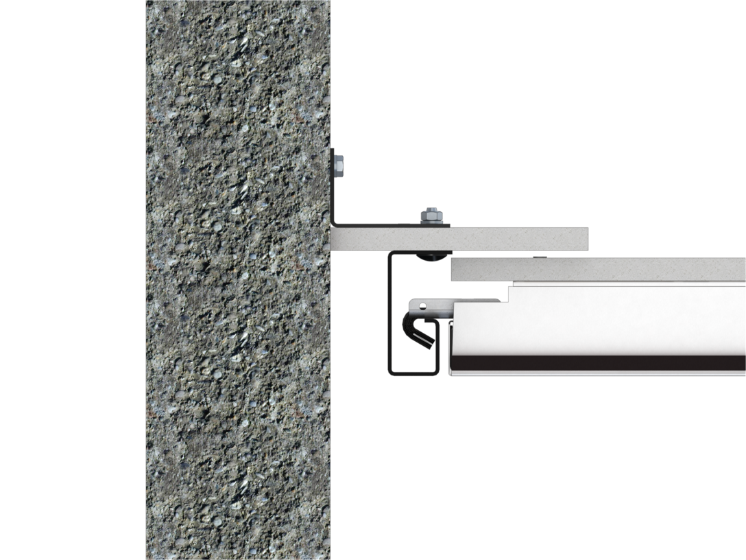 F30 Abklappbar-Verschiebbar | LMD Metall-Brandschutzdecke nach DIN 4102-2