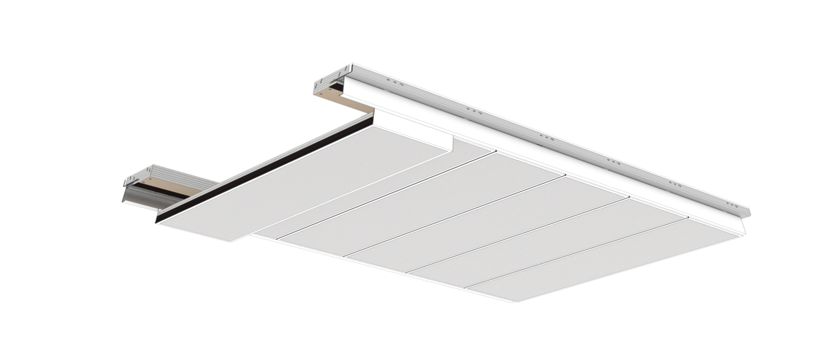 F90 Drop-Slide | LMD Fire Rated Metal Ceiling acc. to DIN 4102-2