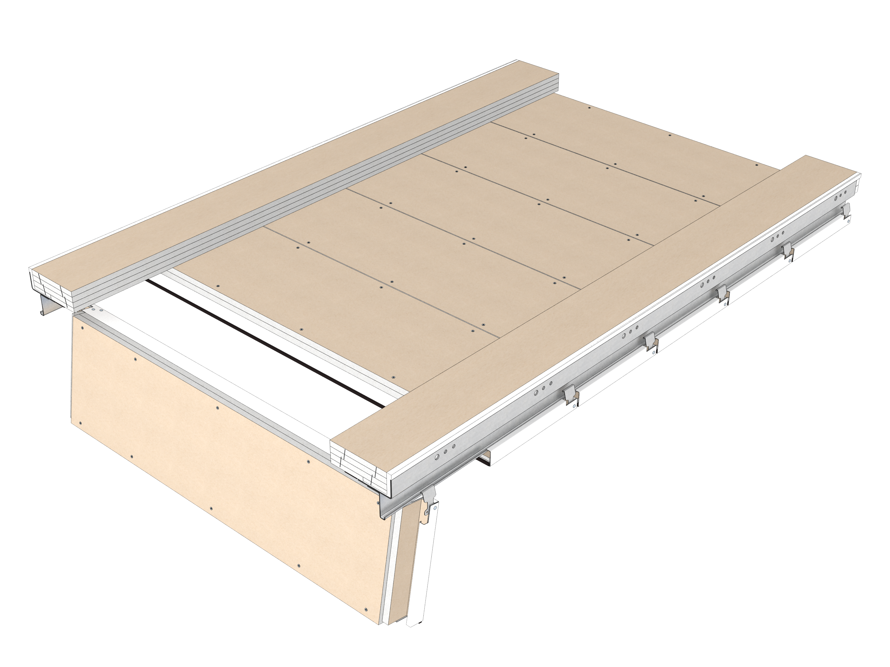 F90 Hook-On-Swing-Down-Slide | LMD Fire Rated Metal Ceiling acc. to DIN ...