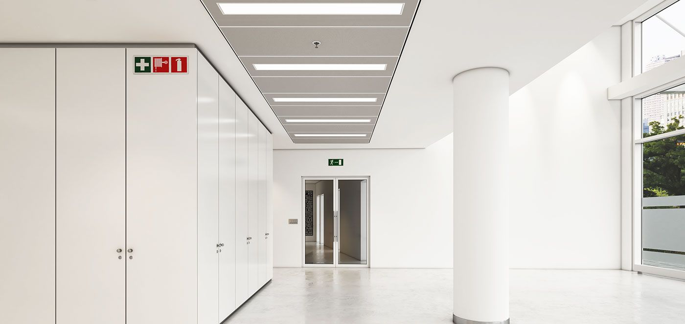 Recessed Luminaires for Metal Fire Protection Ceilings