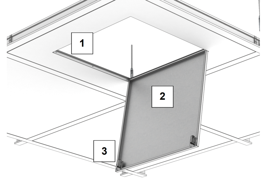 Inspection Flap Ceiling │ Additional Equipment for Cleanroom Ceilings